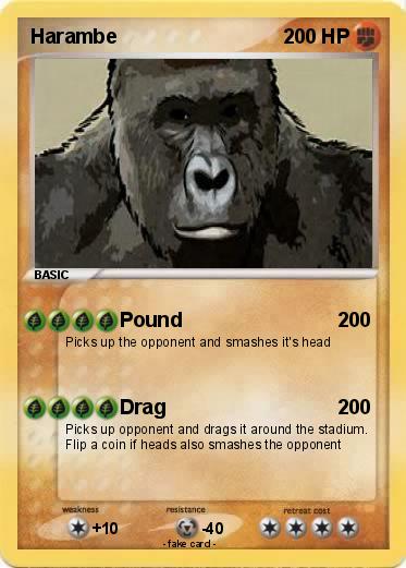 Pokémon Harambe 333 333 - Pound - My Pokemon Card
