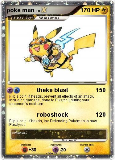 Pokémon poke man 6 6 - theke blast - My Pokemon Card