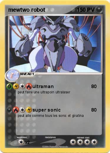 Pokémon mewtwo robot - ultraman - Ma carte Pokémon