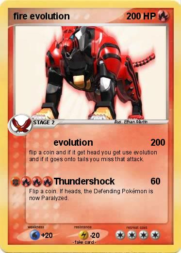 Pokémon fire evolution - evolution - My Pokemon Card