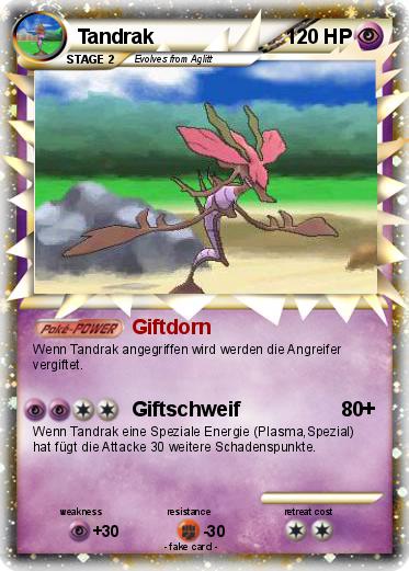 Pokémon Tandrak - Giftdorn - My Pokemon Card