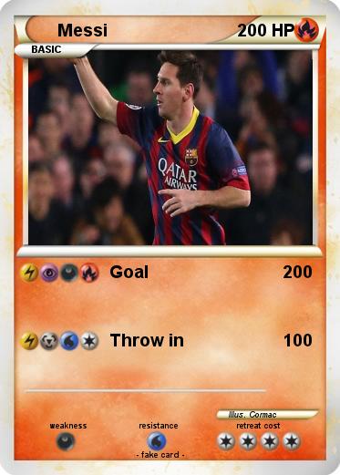 Pokémon Messi 1837 1837 - Goal - My Pokemon Card