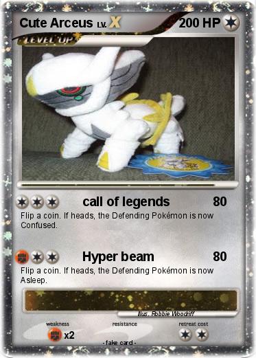 Pokémon Cute Arceus 2 2 - call of legends - My Pokemon Card