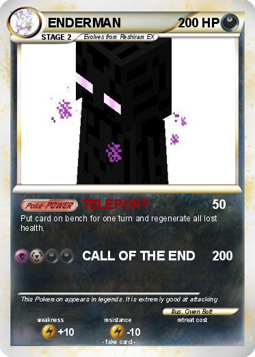 Pokémon ENDERMAN 972 972 - TELEPORT - My Pokemon Card