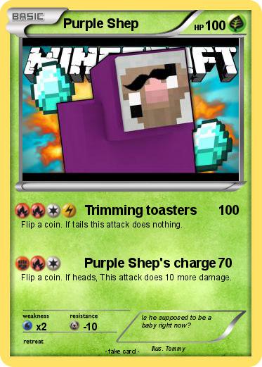 Pokémon Purple Shep 82 82 - Trimming toasters - My Pokemon Card