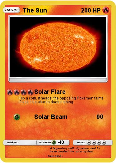 Pokémon The Sun 98 98 - Solar Flare - My Pokemon Card