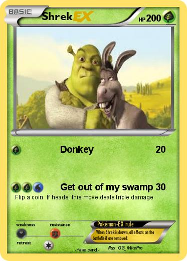 Pokémon Shrek 1591 1591 - Donkey - My Pokemon Card