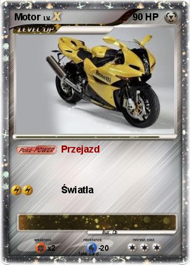 Pokémon Motor 47 47 - Przejazd - Twoja własna karta pokemon