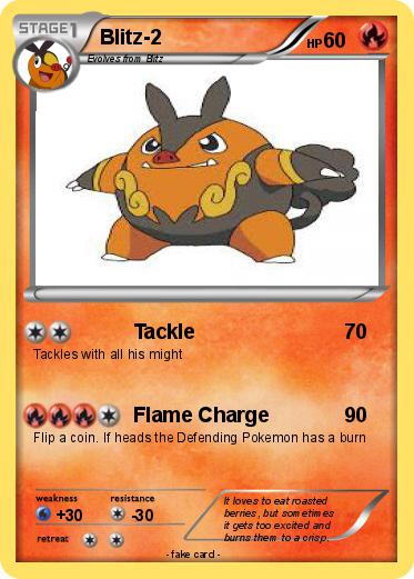 Pokémon Blitz 2 1 1 - Tackle - My Pokemon Card