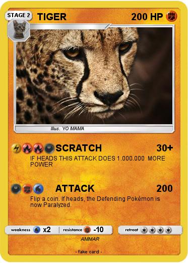 Pokémon TIGER 1237 1237 - SCRATCH - My Pokemon Card