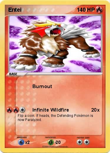Pokémon Entei 17 17 - Burnout - My Pokemon Card