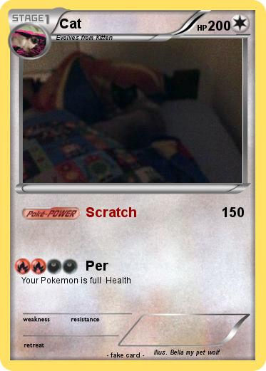 Pokémon Cat 3391 3391 - Scratch - My Pokemon Card