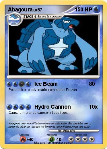 Pokémon Abagoura - Ice Beam - My Pokemon Card