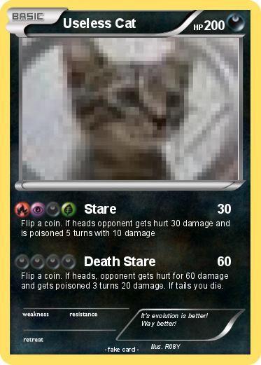Pokémon Useless Cat 1 1 - Stare - My Pokemon Card