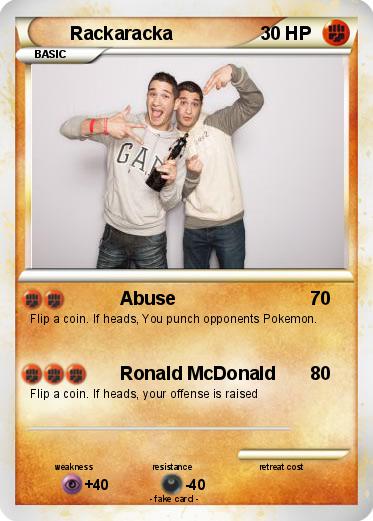 Pokémon Rackaracka - Abuse - My Pokemon Card