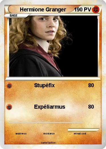 Pokémon Hermione Granger 62 62 - Stupéfix - Ma carte Pokémon