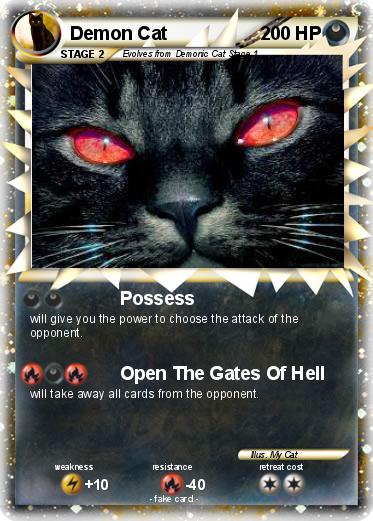 Pokémon Demon Cat 17 17 - Possess - My Pokemon Card