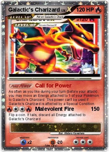 Pokémon Galactic s Charizard 1 1 - Call for Power - My Pokemon Card