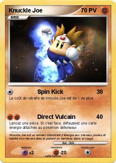 Pokémon Knuckle Joe 16 16 - Spin Kick - Ma carte Pokémon
