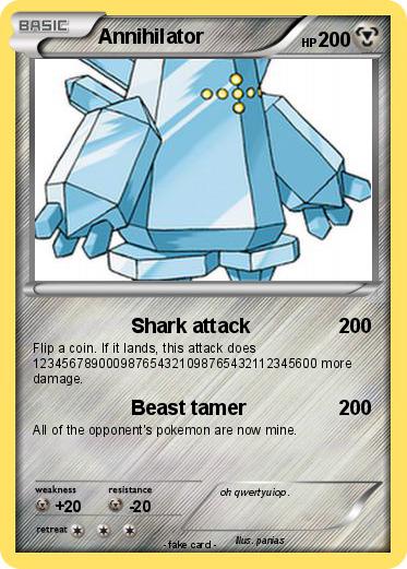 Pokémon Annihilator 8 8 - Shark attack - My Pokemon Card
