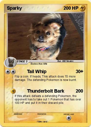 Pokémon Sparky 208 208 - Tail Whip - My Pokemon Card