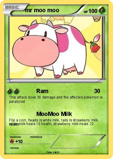 Pokémon mr moo moo 8 8 - Ram - My Pokemon Card