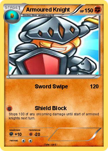 Pokémon Armoured Knight - Sword Swipe - My Pokemon Card