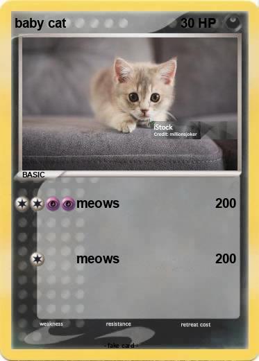 Pokémon baby cat 49 49 - meows - My Pokemon Card