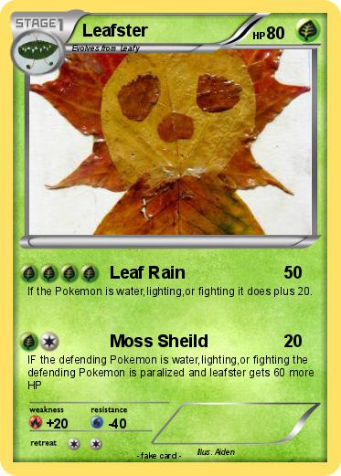 Pokémon Leafster 1 1 - Leaf Rain - My Pokemon Card