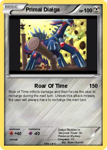Pokémon Primal Dialga 413 413 - Roar Of Time - My Pokemon Card