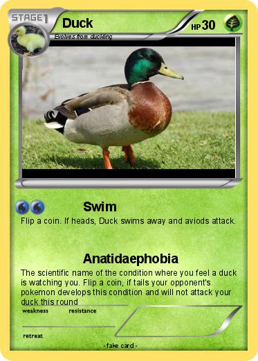 Pokémon Duck 436 436 - Swim - My Pokemon Card