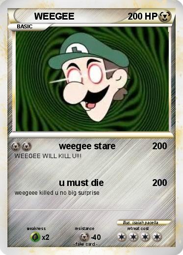 Pokémon WEEGEE 1022 1022 - weegee stare - My Pokemon Card