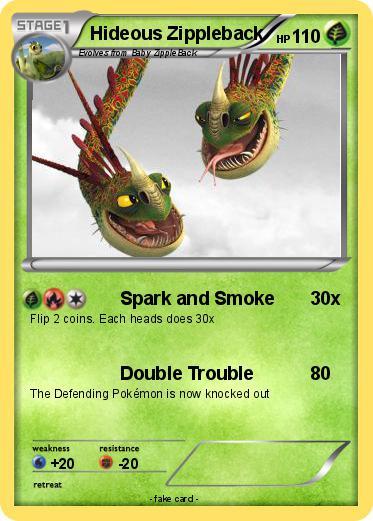 Pokémon Hideous Zippleback 27 27 - Spark and Smoke - My Pokemon Card