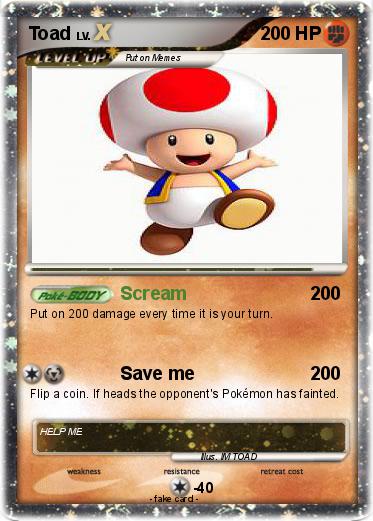 Pokémon Toad 1238 1238 - Scream - My Pokemon Card