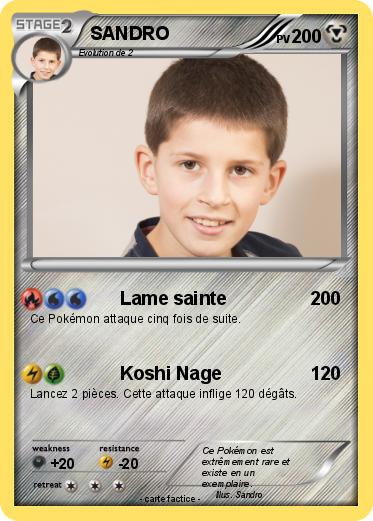 Pokémon SANDRO 54 54 - Lame sainte - Ma carte Pokémon