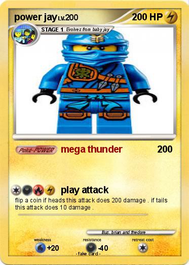 Pokémon power jay - mega thunder - My Pokemon Card