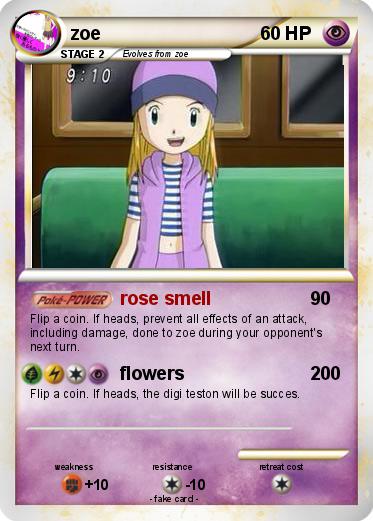 Pokémon zoe 175 175 - rose smell - My Pokemon Card