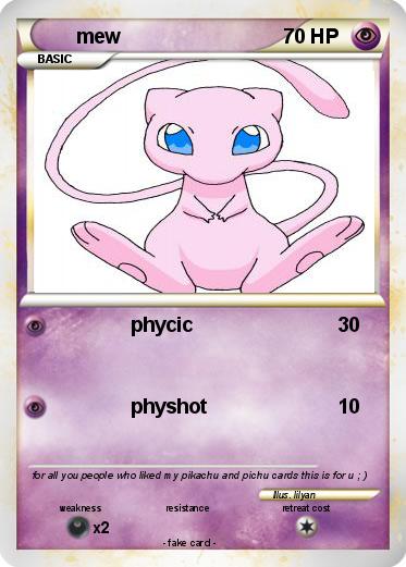 Pokémon mew 5946 5946 - phycic - My Pokemon Card