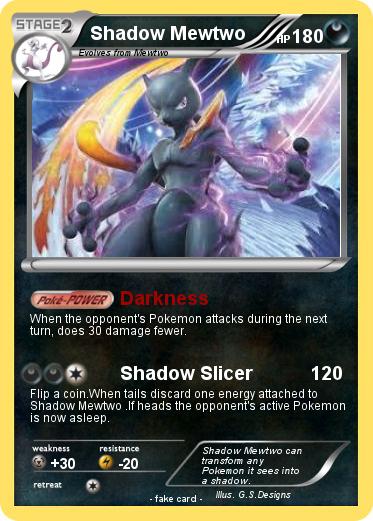 Pokémon Shadow Mewtwo 250 250 - Darkness - My Pokemon Card