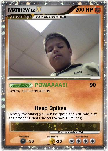 Pokémon Matthew 545 545 - POWAAAA!!! - My Pokemon Card