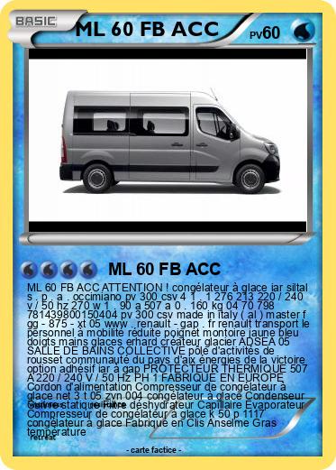 Pokémon ML 60 FB ACC 5 5 - ML 60 FB ACC - Ma carte Pokémon