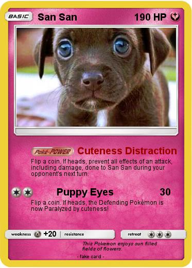 Pokémon San San 1 1 - Cuteness Distraction - My Pokemon Card
