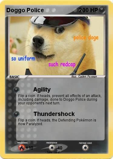 Pokémon Doggo Police - Agility - My Pokemon Card