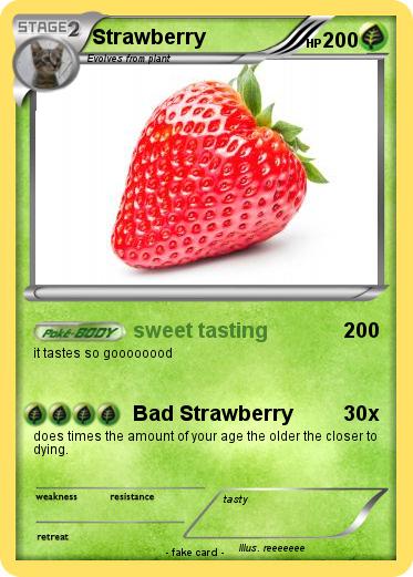 Pokémon Strawberry 120 120 - sweet tasting - My Pokemon Card