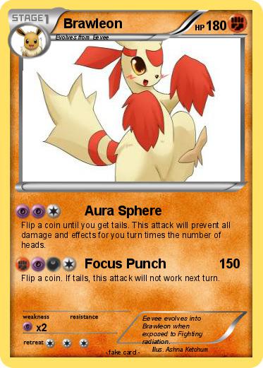 Pokémon Brawleon 17 17 - Aura Sphere - My Pokemon Card