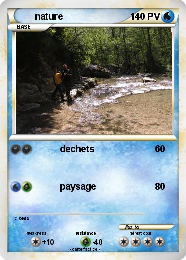 Pokémon nature 31 31 - dechets - Ma carte Pokémon