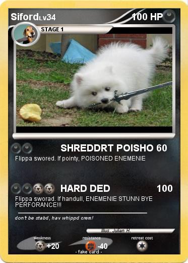 Pokémon Siford - SHREDDRT POISHO - My Pokemon Card