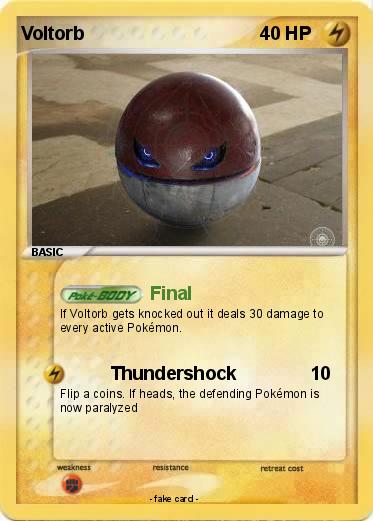 Pokémon Voltorb 132 132 - Final - My Pokemon Card