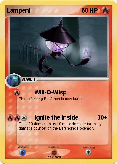 Pokémon Lampent 54 54 - Will-O-Wisp - My Pokemon Card