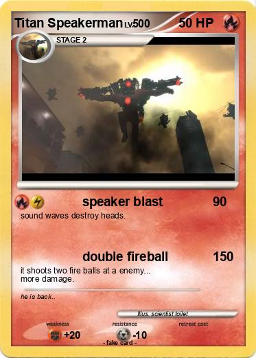 Pokémon Titan Speakerman 11 11 - speaker blast - My Pokemon Card
